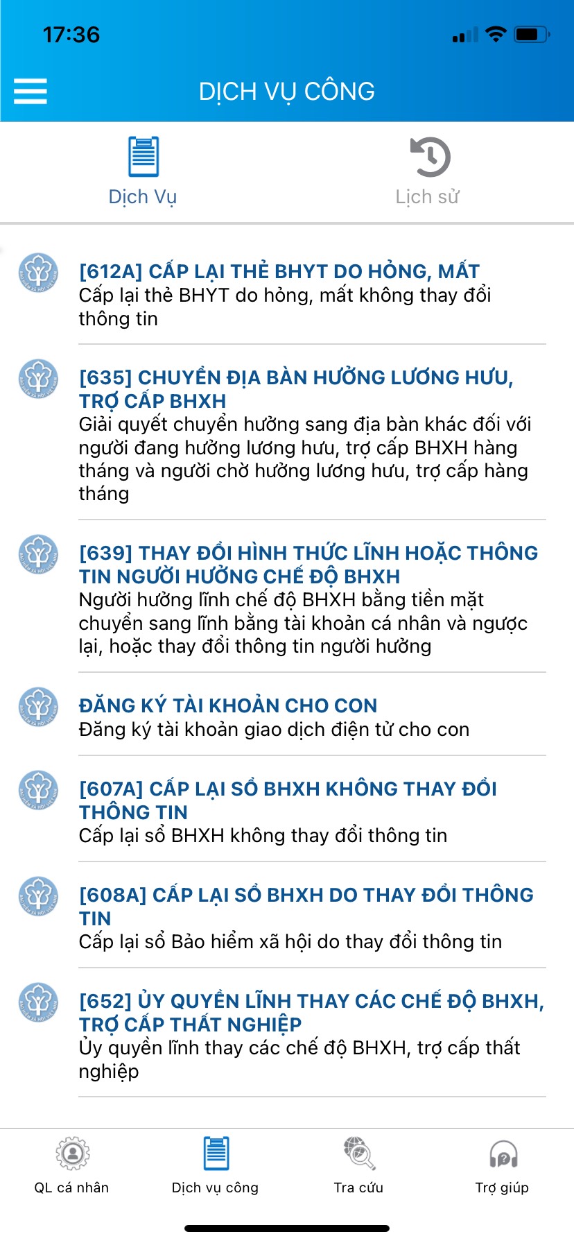 Đăng ký thẻ BHYT điện tử Vssid cho con